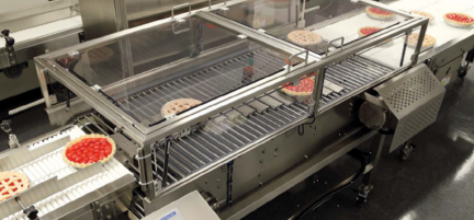 Switch & Diverting Conveyors for Laning & Tray Systems | Kleenline